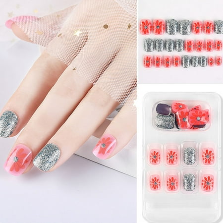 False Nail Removable Wearable Simple to Apply Smooth Viscosity Surface ...