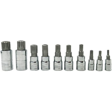 YDHely10 Pcs XZN Triple Square Spline Bit Socket Set 12 Point Power ...