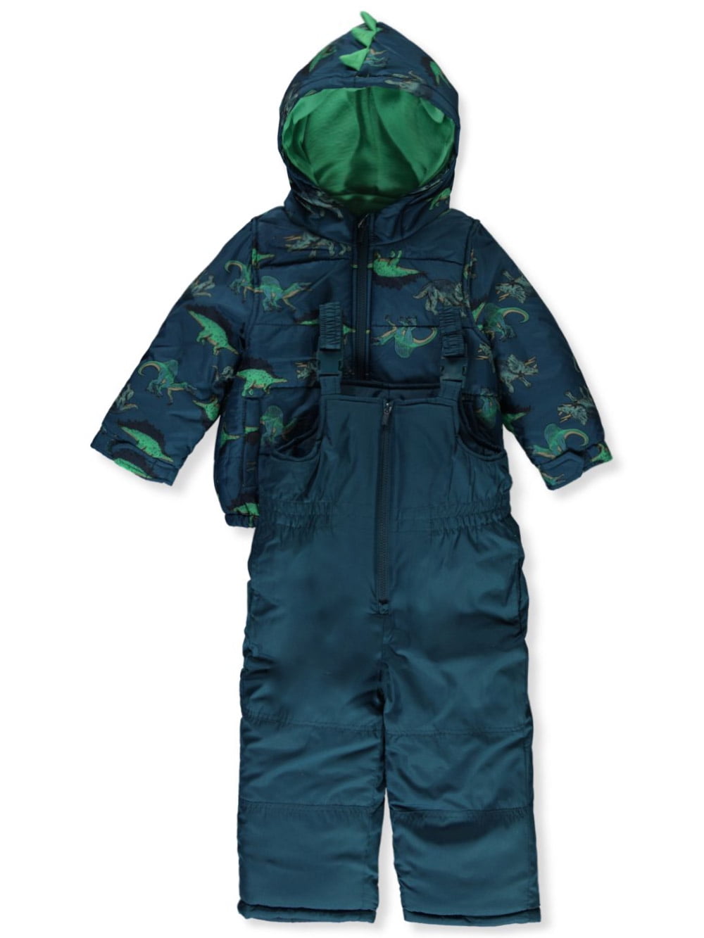 Carter's Boy's 2-Piece Dinosaur Snowsuit Set - teal, 3t (Toddler ...