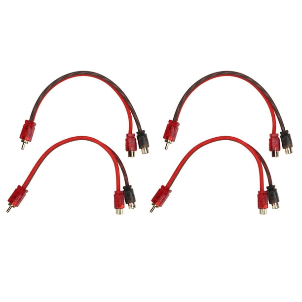 Y Splitter Speaker Cable,4 Packs RCA Cable RCA Cable Y Splitter Audio ...