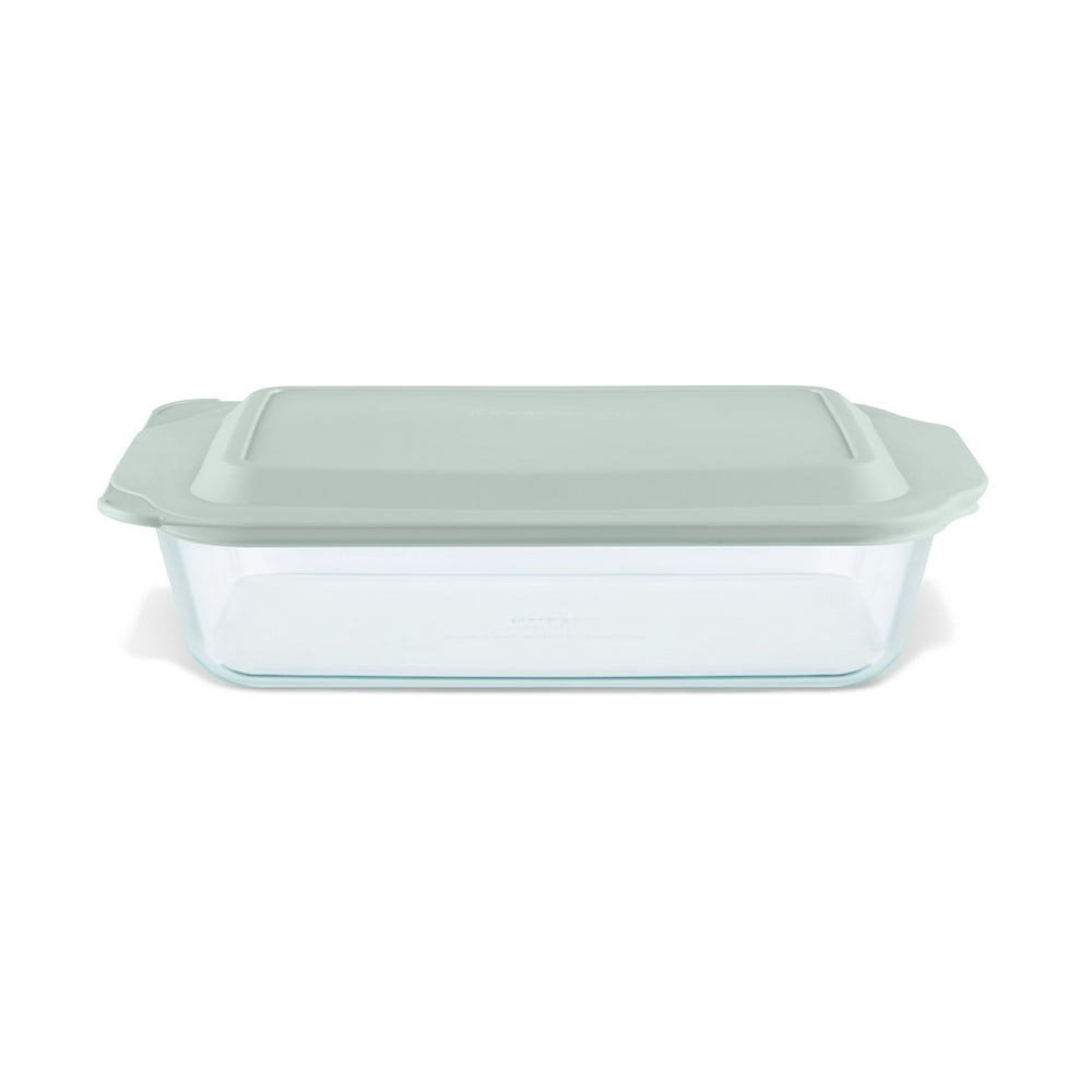 Pyrex Deep 9" x 13" Bakeware Dish with Sage Lid - Walmart.com - Walmart.com