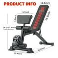 K KingKang Adjustable Weight Bench, Foldable Gym Bench for Full Body Workout, 7 Levels Incline ...