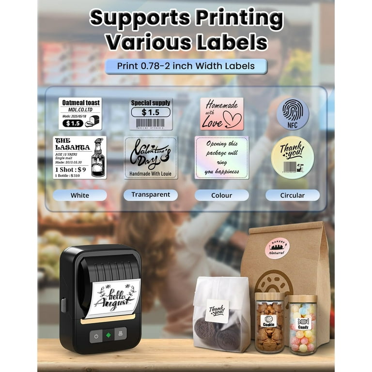 Nada Print App Label Maker POLONO PM220S Label Maker Machine With Tape ...