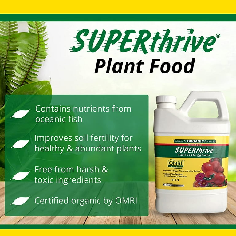 Super Thrive Grow Liquid Plant Food Fertilizer 7-9-5 32, 46% OFF