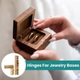 ANXPTIME Miniature Brass Hinges Resistant Seamless Rotation Wood ...