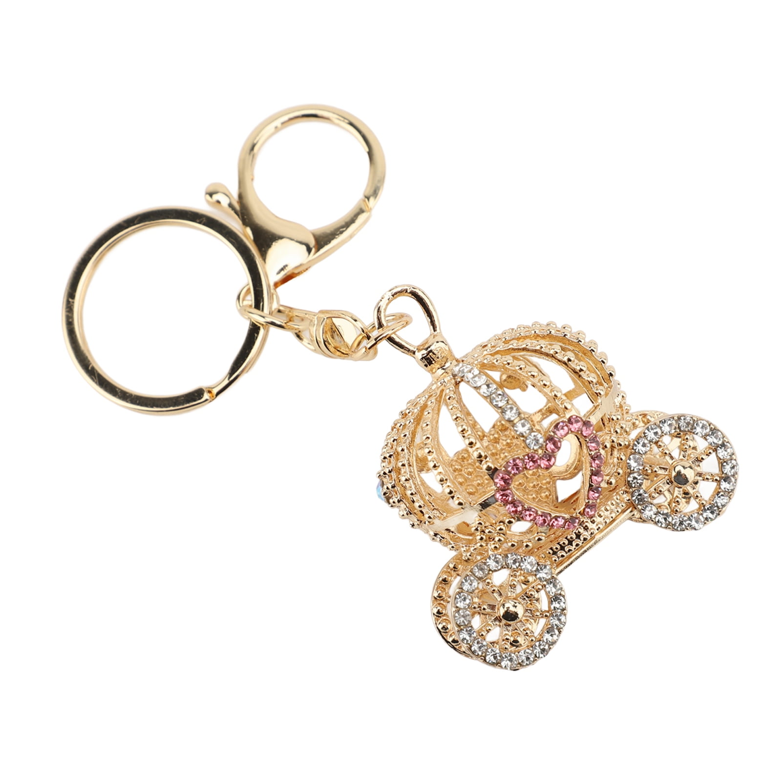 Click here for Zaqw Princess Pumpkin Carriage Keychain Heart Shap... prices