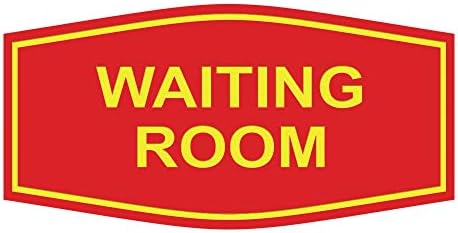 fancy waiting room sign(red/yellow)-small - Walmart.com