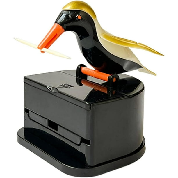 EGNMCR Small Bird Toothpick Box Press To Automatically Eject The ...