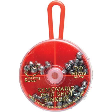 South Bend 79-Piece Removable Split Shot Small Assortment - Walmart.com