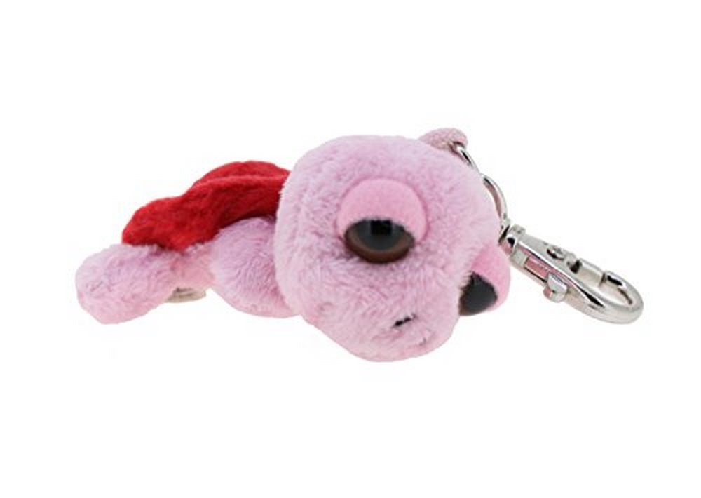 Russ Berrie Li'l Peepers Plush Pink Turtle Keychain/Backpack Clip (3 ...