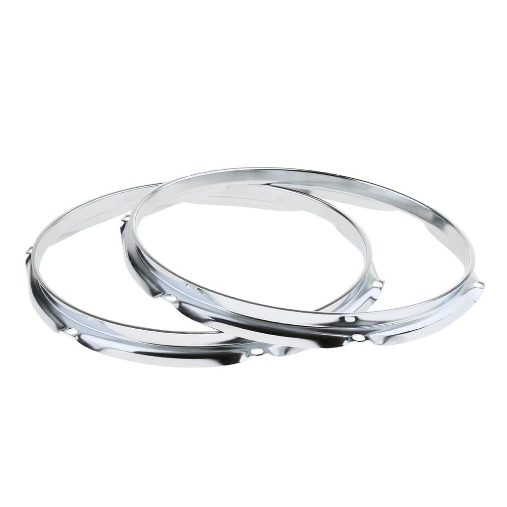 2 Pieces of Metal Snare Drum Plating Rim for Percussion Instrument ...
