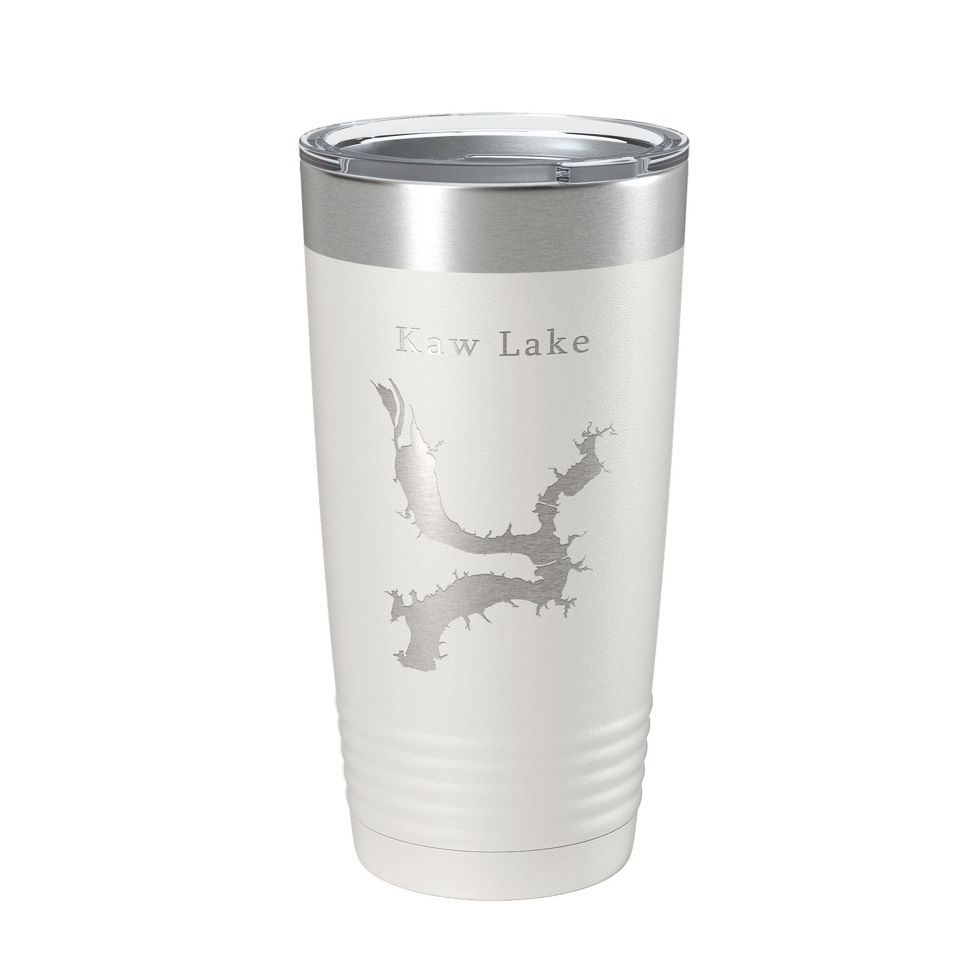 Kaw Lake Map Tumbler Travel Mug Insulated Laser Engraved Coffee Cup ...