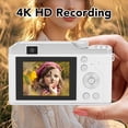 Vintage Style CCD Digital Camera, 4K HD Flip Screen 16X Zoom Autofocus ...