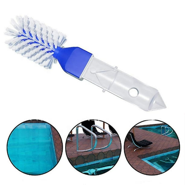 Swimming Pool Brush Corner Step Ladders Tile Hot Tub Cleaning Brush Safe Non-damaging Bristle ...