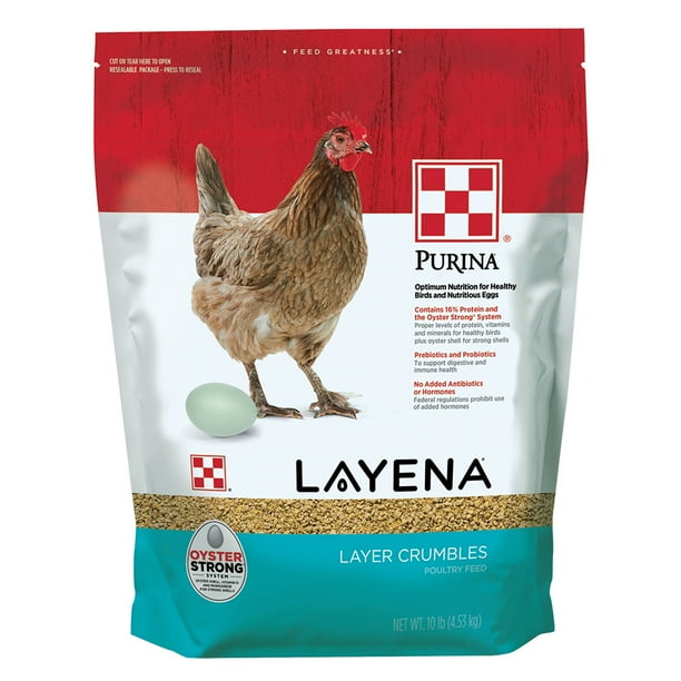 Purina Layena Layer Feed Crumbles, 10 lb Bag - Walmart.com