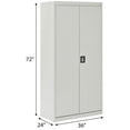 Elite Series Wardrobe Cabinet with Adjustable Shelf, 36"W x 24"D x 72"H ...