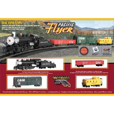 Bachmann Trains Pacific Flyer Electric Model Train Set, HO Scale, Ready ...