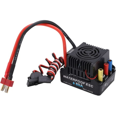 RC Car Brushless ESC,80A Brushless ESC 6V 5A SBEC RC Car Electronic ...