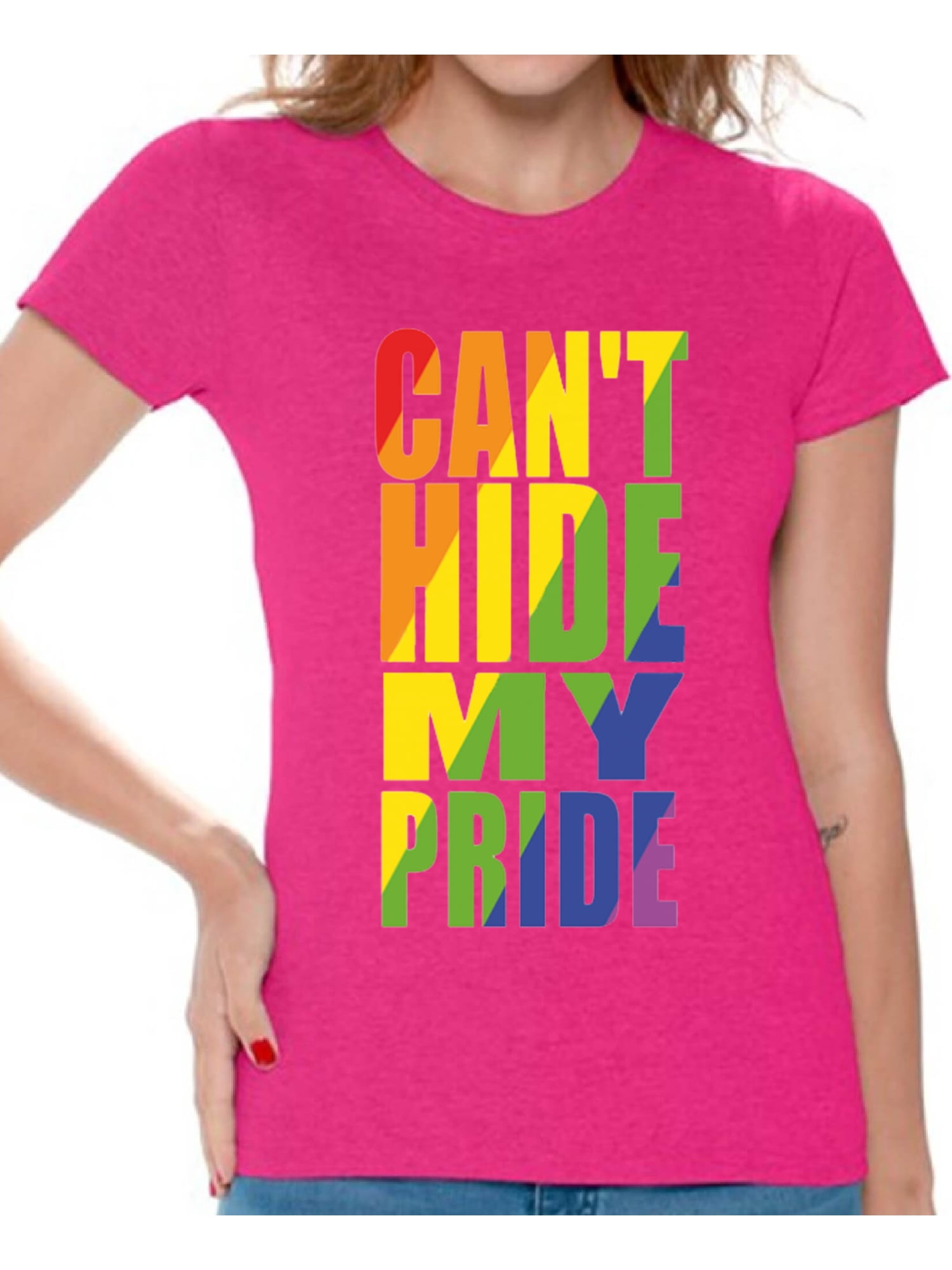 Awkward Styles Cant Hide My Pride Shirt Gay Ladies T Shirt Lgbtq