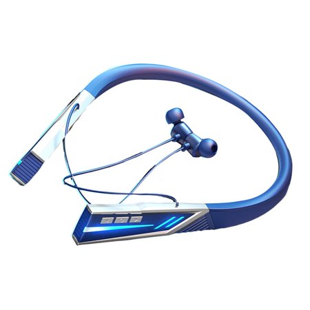 Hanging Neck Earphone Bluetooth 5. Assistance with Mic Long Battery ...