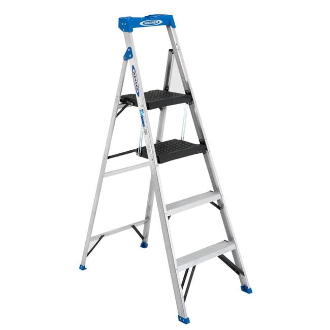 Werner ACS386 5.5 ft. Type I Aluminum Compact Step Ladder - Walmart.com