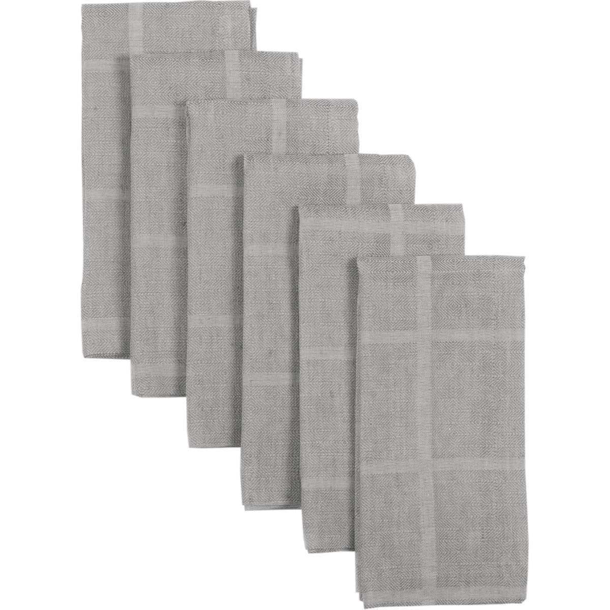 Ashton & Willow Ash Grey Farmhouse Tabletop Kitchen Julie Cotton Linen ...