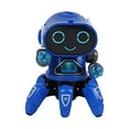 Lvelia Robot Toy for Kids, Intelligent Electronic Walking Dancing Robot Toys with Flashing ...