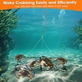 QualyQualy Castable Crab Trap, Foldable Crabbing Net with Rope & Bait ...