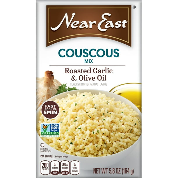 Near East Couscous Mix, Roasted Garlic & Olive Oil, 5.8 oz Box ...
