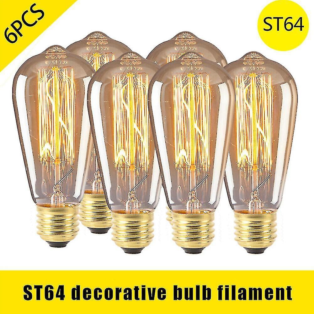 Click here for Zhxun 6pcs Vintage Retro St64 E27 Edison Bulbs 40w... prices