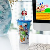 Super Mario Bros. Character 16oz Acrylic Travel Cup with Unique 1-Up ...
