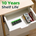 Enegitech 9V Lithium Batteries 1200mAh, Smoke Detector Battery 10 Year ...