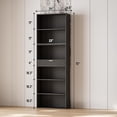 7-Tier Bookshelf with Storage, 72" Tall Bookcase with Drawer, Display ...