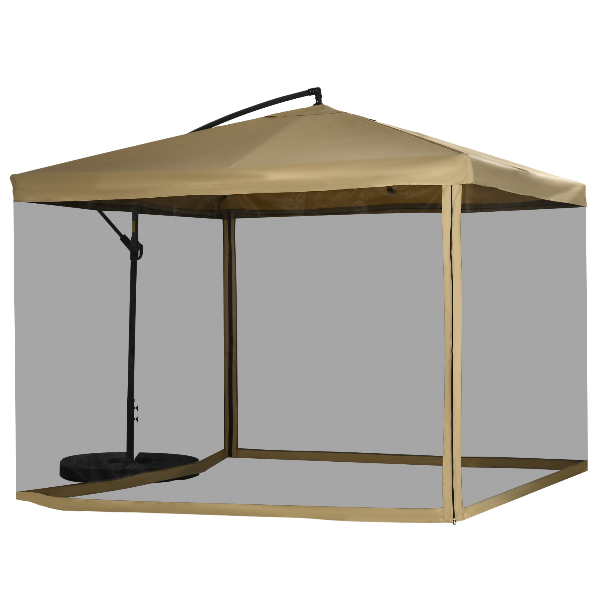 Click here for Outsunny Offset Patio Umbrella W/ Net  Cantilever... prices