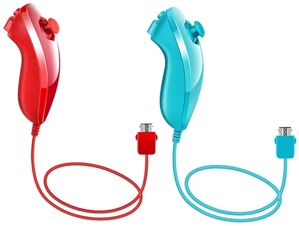 Ave 2 paquetes de controladores Nunchuk Nunchuck Joystick Gamepad ...