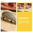 HONMEET 2Pcs Premium Brass Pangolin Figurines Elegant Creative Desktop Decor in Golden Tone ...