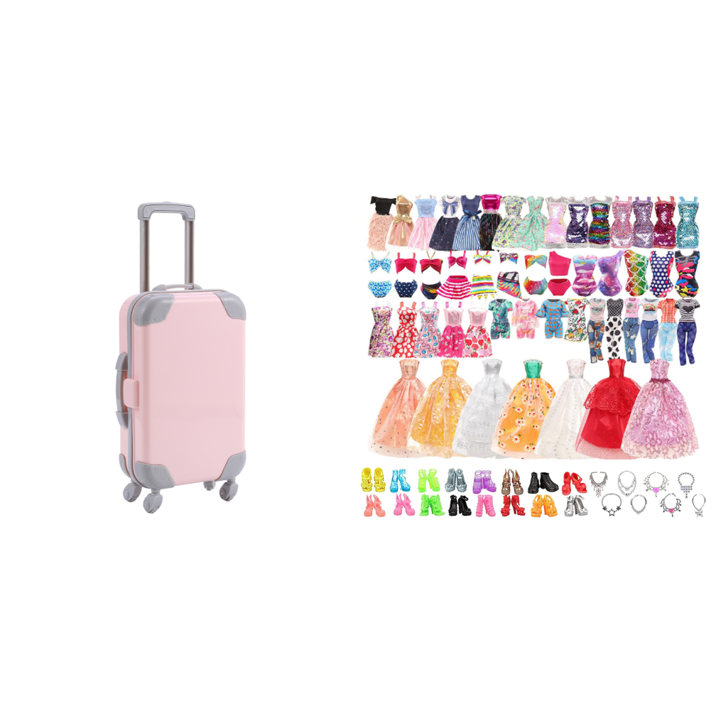 Mini Maleta Plástico Luggage Play House Toys Travel Girl Accesorios ...
