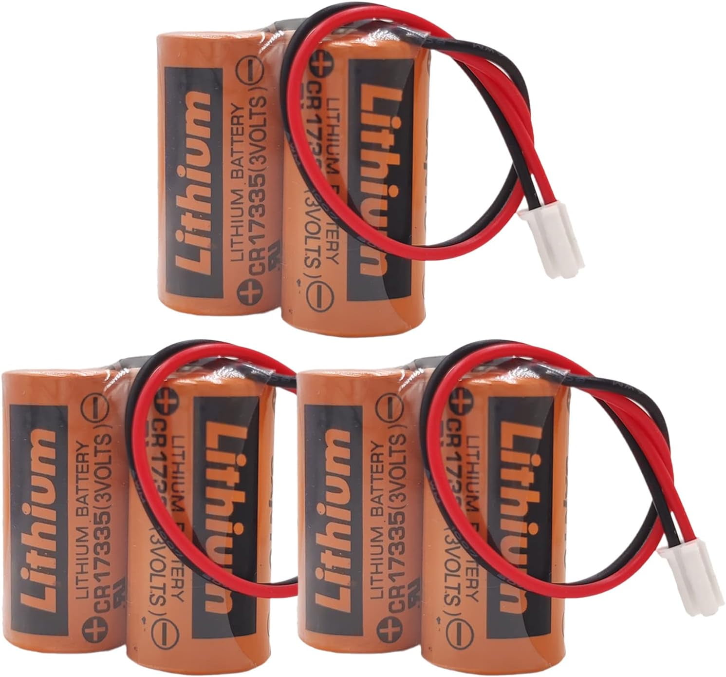 (3 Pack) 2CR17335A WK17 6V 1800mAh Lithium Battery Compatible for SANYO ...