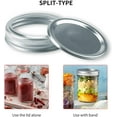 American Raven Silver Mason Jar Canning Lids & Rings - Fits Regular ...