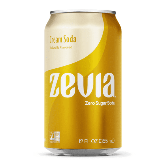 Zevia Zero Calorie No Sugar Soda Pack 12 fl oz Cans, Naturally ...