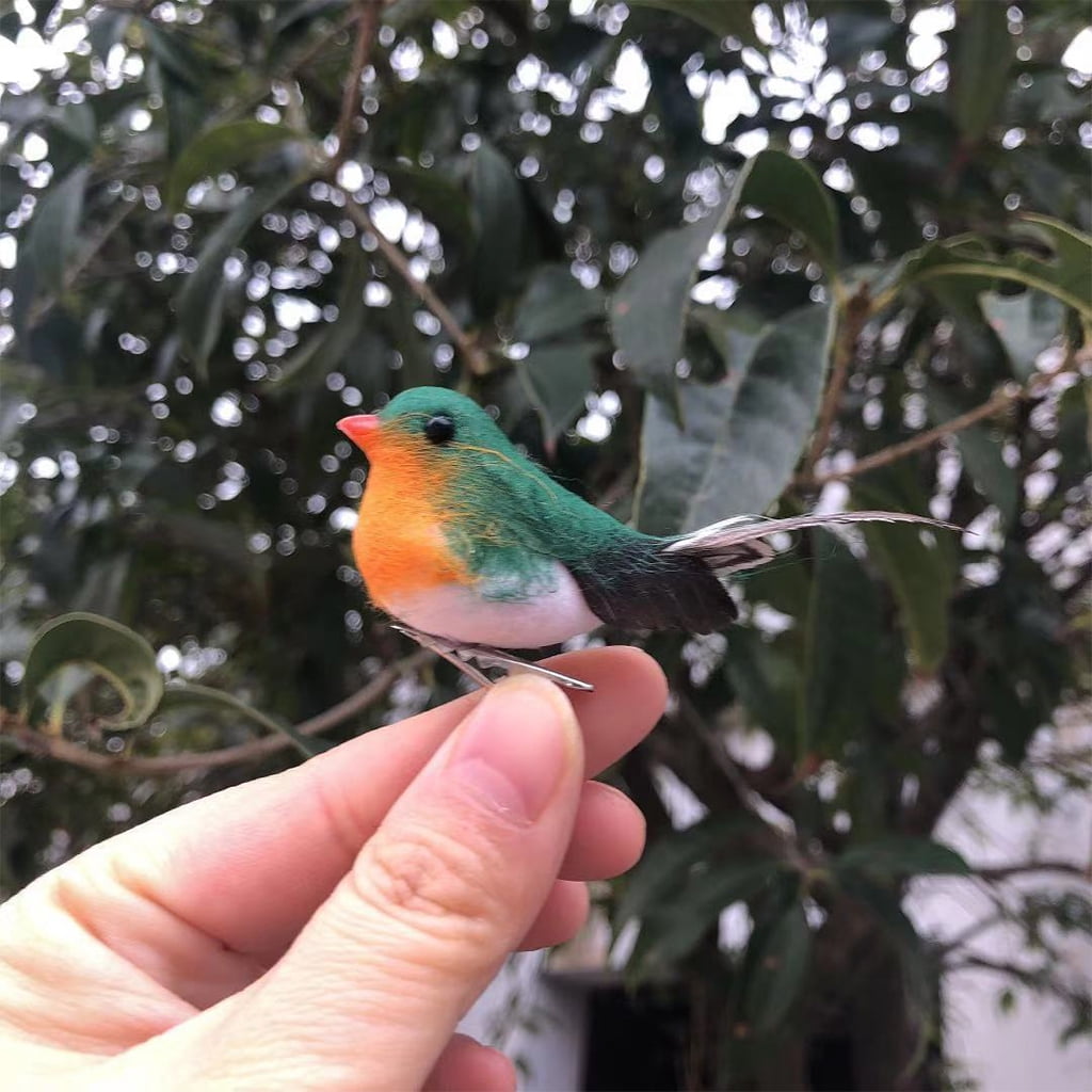 Buy 12 Pcs Robin Bird Figurine Realistic Bird Figure Simulation Animal ...