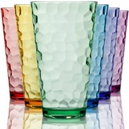 CreativeWare Circus 24-Ounce Multi-Colored Plastic Tumbler Set, Set of ...