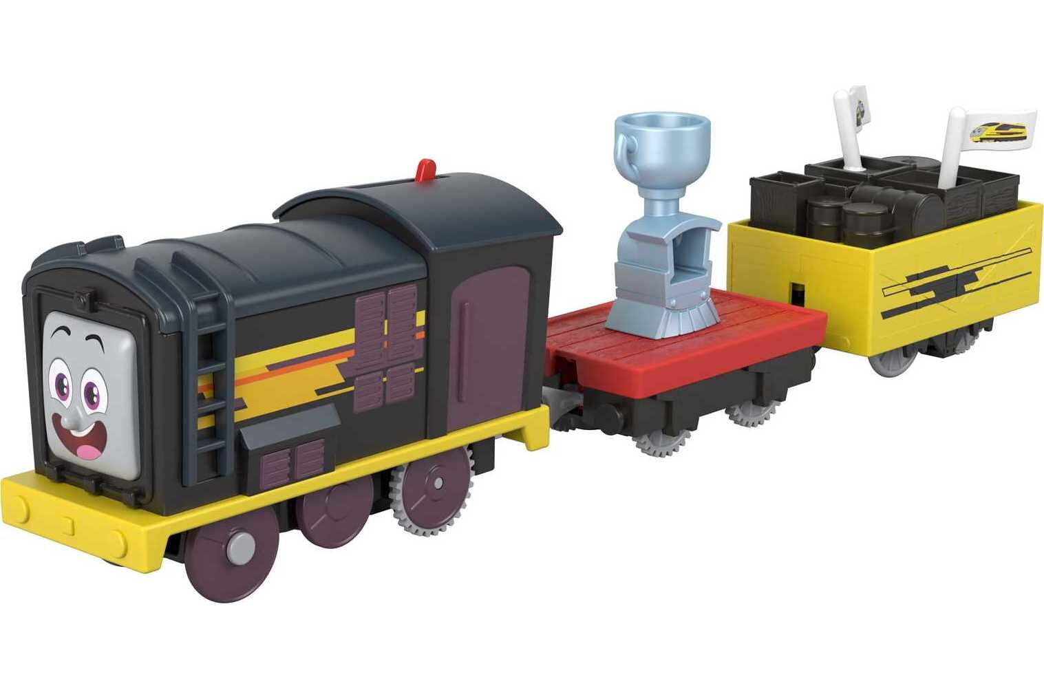 Thomas & Friends Deliver the Win Diesel Motorized Toy Train with Cargo ...