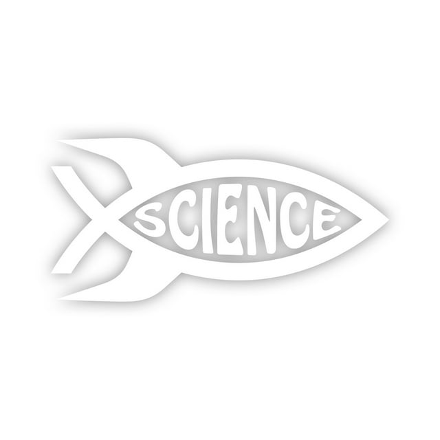 Science Fish Symbol Sticker Decal Die Cut - Self Adhesive Vinyl ...