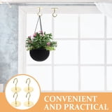 HOMEMAXS Hanging Plant Hanger Wall-Mounted Flower Pot Hook - Walmart.com