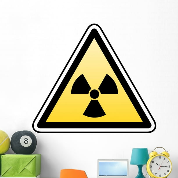 Radiation Warning Wall Decal by Wallmonkeys Peel and Stick Graphic (48 ...