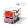 Bino Stackable Storage Drawers Large 2 Pack Clear The Crate