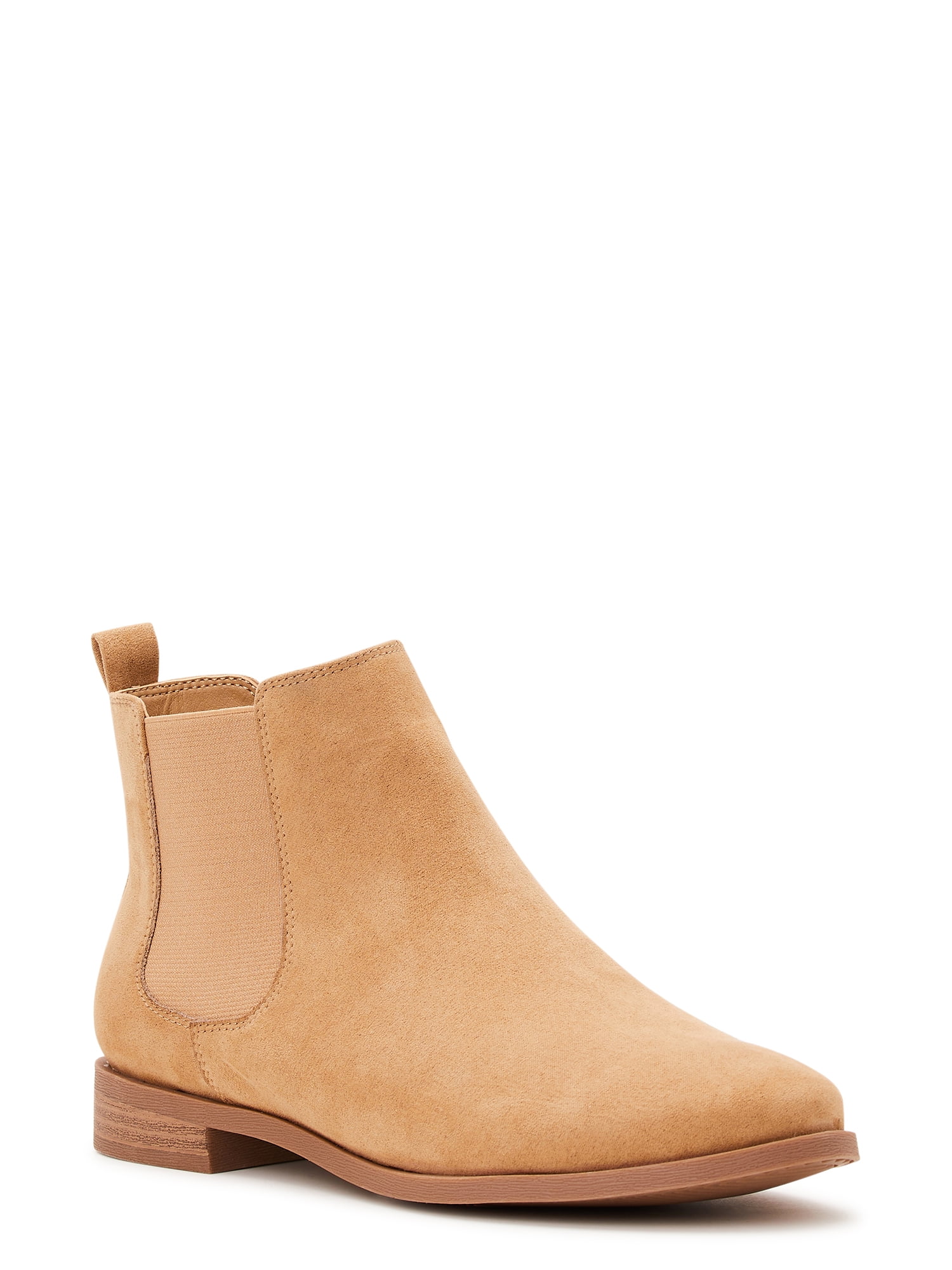 Time and Tru Women’s Core Chelsea Boot - Wide Width - Walmart.com