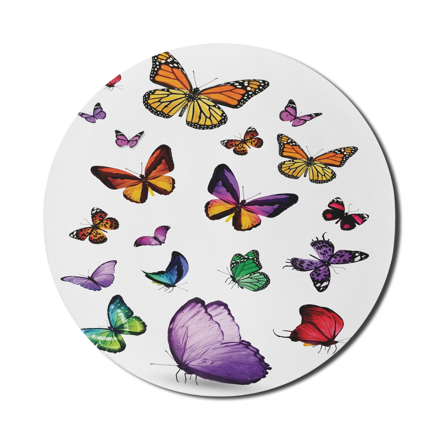 Butterfly Mouse Pad for Computers, Arrangement of Different Colored ...
