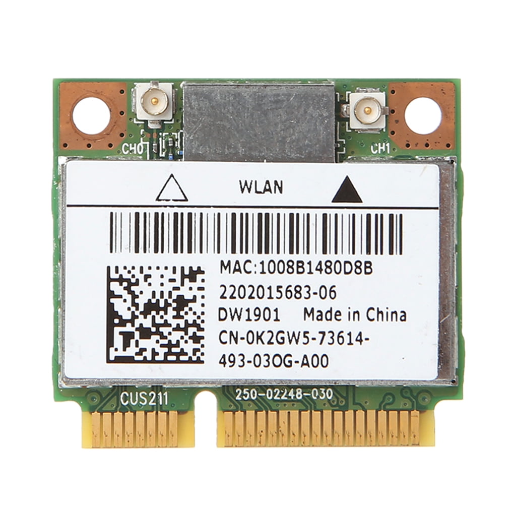 Mini PCIe Wifi Card half PCI-Express Network Adapter DW1901 2.4GHz/5Ghz ...